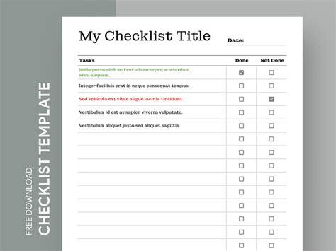 Excel Checklist By Gdoc On Dribbble