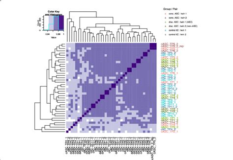 Heatmap Showing Individuals Clustered Using Correlation Of Genome Wide