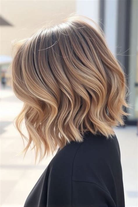 50 Wavy Lob Haircuts For Effortless Glamour Sunlit Waves For A Chic Edge
