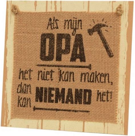 Bordje Opa 20 Cm Hout Naturel Bol