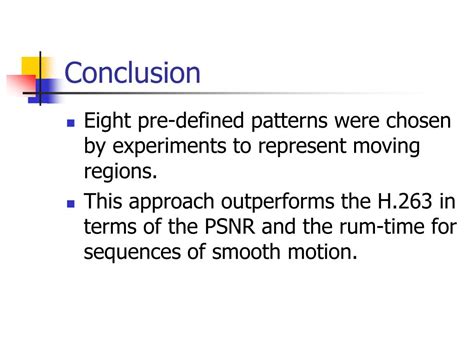 Ppt An Efficient Low Bit Rate Video Coding Algorithm Focusing On Moving Regions Powerpoint