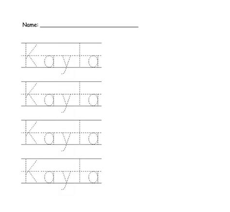 Createprintables Name Tracing Practice Original Createprintables Home