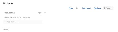 Add New Row Button Is Grayed Out In Subtable Coda Maker Community