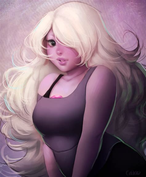 Safebooru 1girl Amethyst Steven Universe Bare Shoulders Blonde Hair