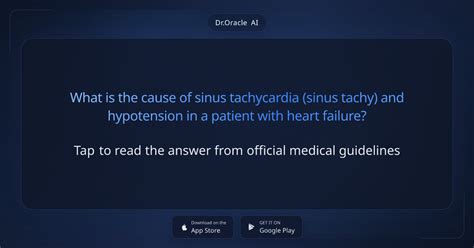 What Is The Cause Of Sinus Tachycardia Sinus Tachy And Hypotension In