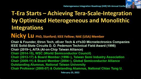 Tera Scale Integration Optimized Heterogeneous And Monolithic Integration Ieeetv