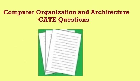 COA GATE Questions And Answers Computer Science Junction