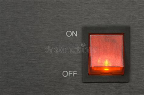 Red Power Switch On OFF Stock Image Image Of Hardware 512453