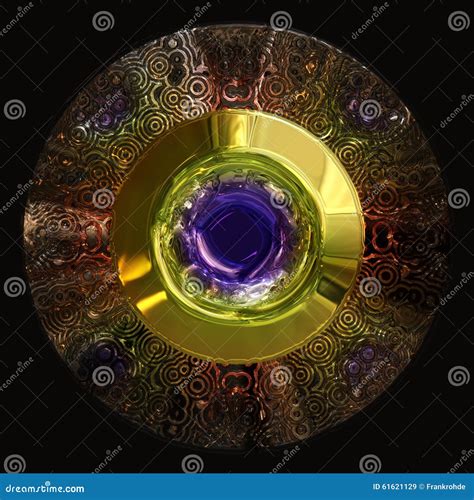 Wonderful Abstract Illustrated Glass Object Stock Illustration