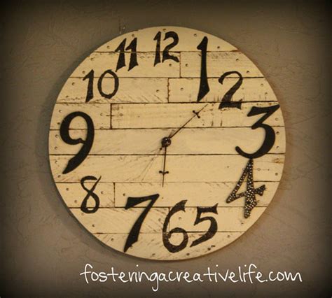 Diy Rustic Wall Clock Shelterness