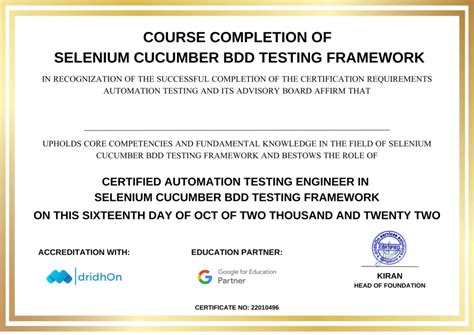 Selenium And Cucumber Bdd Automation Testing Training