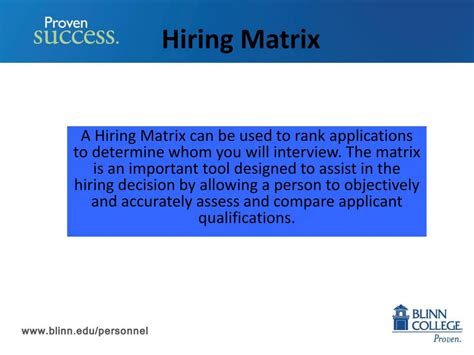 Ppt Hiring Matrix Training Powerpoint Presentation Free Download Id 1584926