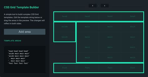 CSS Grid Template Builder Codesandbox