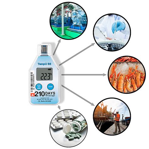 Single Use Temperature Data Logger TempU S With LCD Display