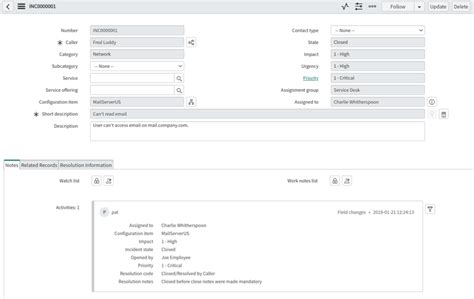 servicenow dynamic inbound action email parsing concurrency