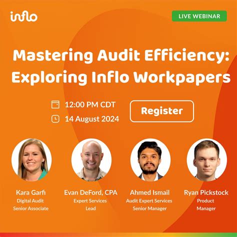 Webinar How Inflo Workpapers Boosts Audit Efficiency Inflo Posted On The Topic Linkedin