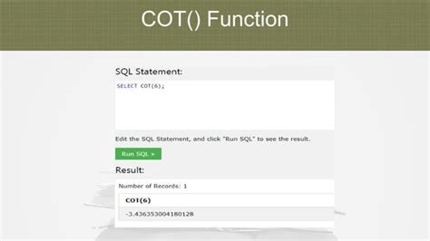 Numeric Functions In Sql Oracle Ppt Databases Computer Software And Applications