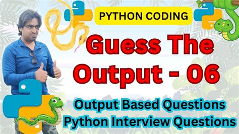 Python Coding Guess The Output 6 In Hindi Youtube