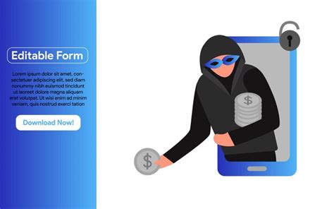 Premium Vector Stealing Money Data From Computer