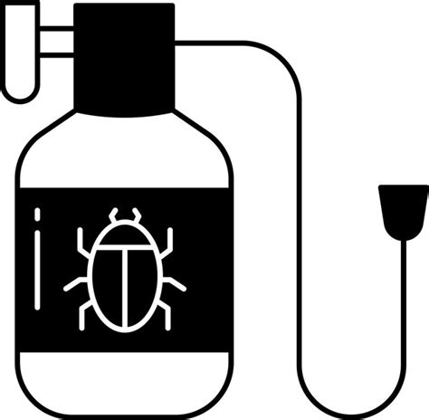Premium Vector Bug Spray Glyph And Line Vector Illustration