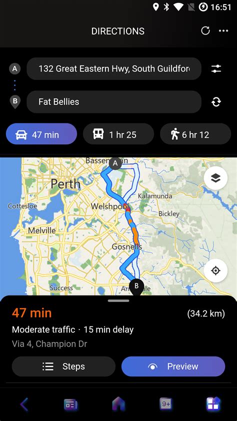 Bing Maps Via The Bing App On Android Almost A Navigation App
