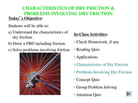 Ppt Characteristics Of Dry Friction And Problems Involving Dry Friction