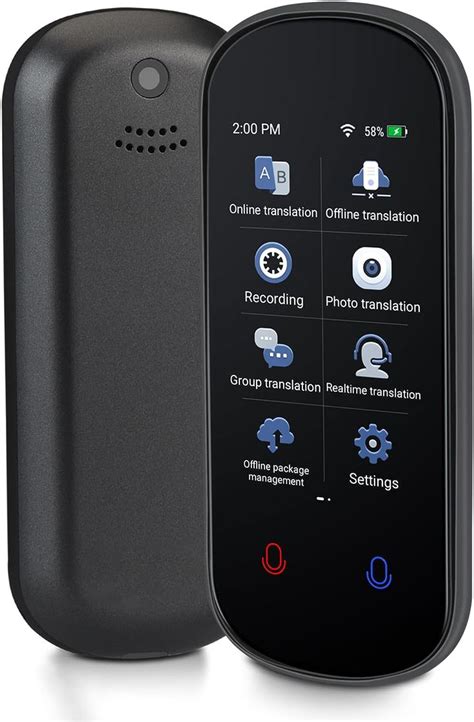 Smartphone With Open Screen Displaying Features