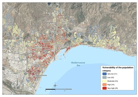 Map Of The Vulnerability Of The Exposed Population Own Elaboration
