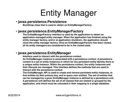 ppt architecture entity beans java persistence api powerpoint