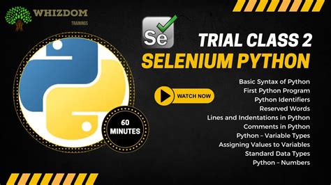 selenium with python training trial class 2 whizdomtrainings youtube