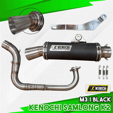 Kenochi Pipe Samlong K2andk3 Black For Mio M3 Vario Nmax V2 Indo Concept