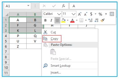 How To Copy And Paste Multiple Cells In Excel