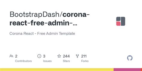GitHub BootstrapDash Corona React Free Admin Template Corona React Free Admin Template