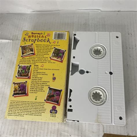 Vintage Vhs Barney Barneys Musical Scrapbook Vhs 1997 45986020178