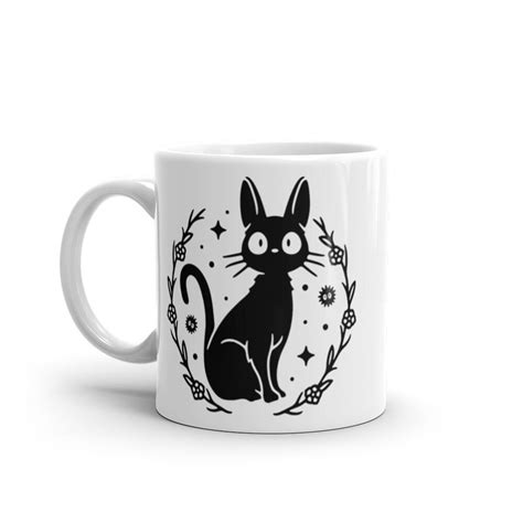 Kikis Delivery Service Jiji Black Cat Mug Ghibli Merch Store