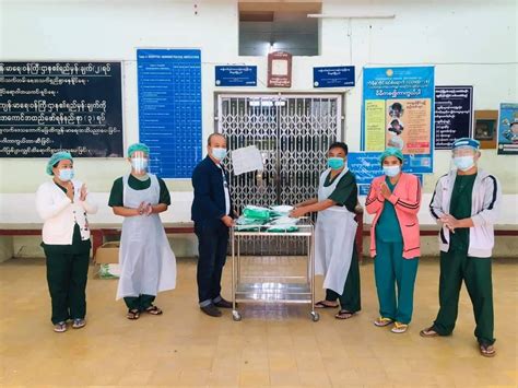 တံတားဦးမြို့နယ် ပြည်သူ့ဆေးရုံသို့ Ppe ဝတ်စုံများ ၊ ကျန်းမာရေးသုံးပစ္စည