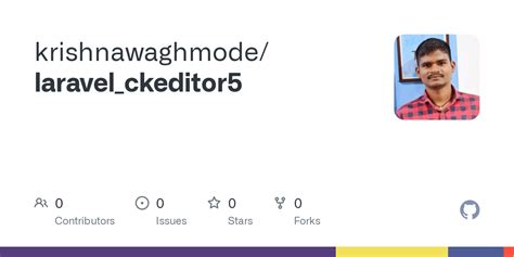 Github Krishnawaghmodelaravelckeditor5