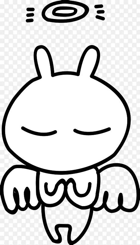 祈祷的兔斯基png图片素材下载 图片编号7714522 Png素材网