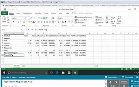 Excel Chapter 1 Creating A Worksheet And A Chart Answers Chart Rate