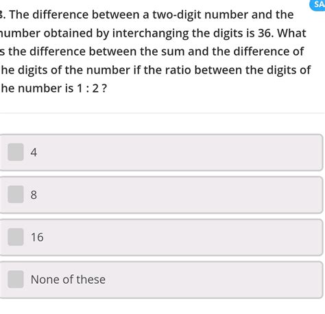 The Difference Between A Two Digit Number StudyX