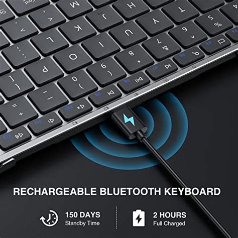 Protoarc Foldable Bluetooth Keyboard Xk01 Full Size Folding Wireless Keyboard With Number Pad
