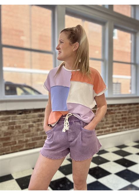 The Ella Color Block Top Attic Salt Boutique The Ella Color Block Top Attic Salt Boutique