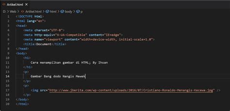 cara menampilkan gambar di html labkommat