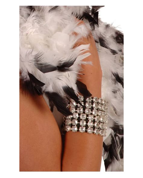 Strass Silver Bracelet As A Costume Accessory Horror
