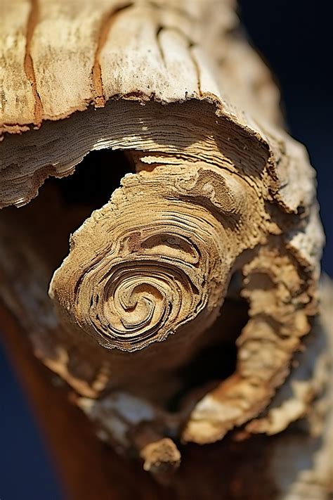 An Old Part From The Wood From A Decaying Log Background Wallpaper