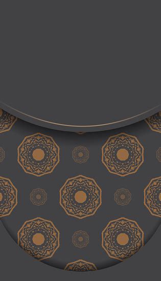 그리스 장식과 회색 색상의 인쇄 디자인 엽서에 대한 템플릿 텍스트 및 빈티지 패턴에 대한 장소초대 카드의 벡터 준비 0명에 대한 스톡 벡터 아트 및 기타 이미지 Istock