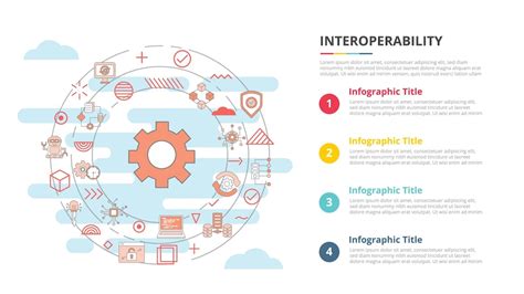 Premium Vector Interoperability Concept For Infographic Template