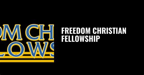 Donation Confirmation Freedom Christian Fellowship