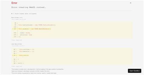 Shader Test Codesandbox