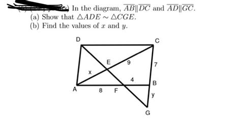 Answered In The Diagram AB DC And AD GC A Bartleby